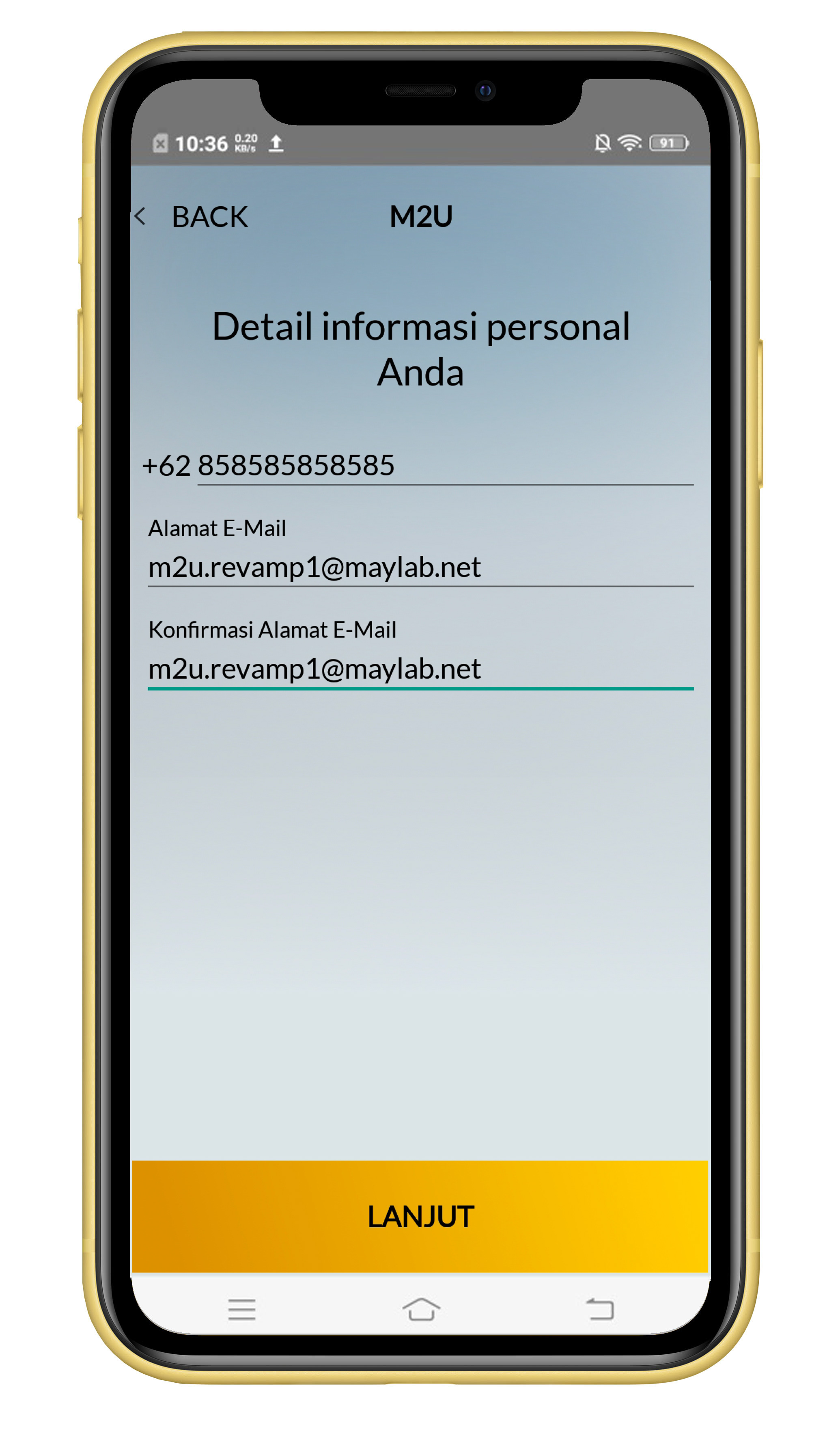 Permanent Maybank Saving Account